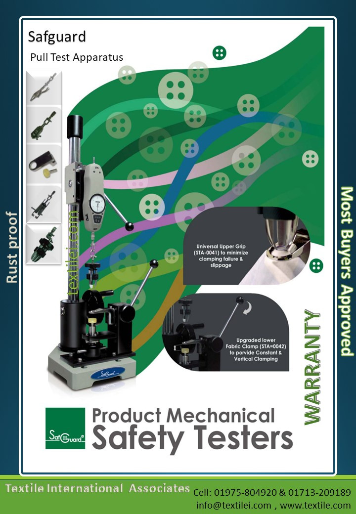 Safguard Button and Zipper Pull Tester Bd